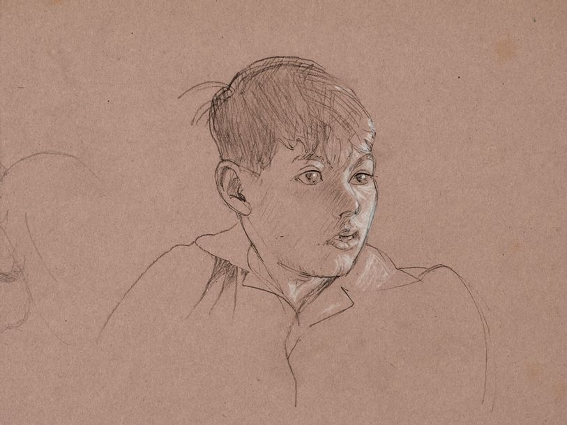 Augustin Rouart | Portrait of Jean-Marie at age 10 (1953) | MutualArt