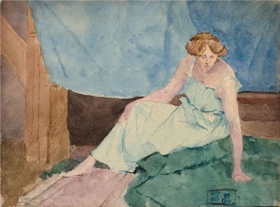 Henri Stanislas Rouart | Seated woman | MutualArt