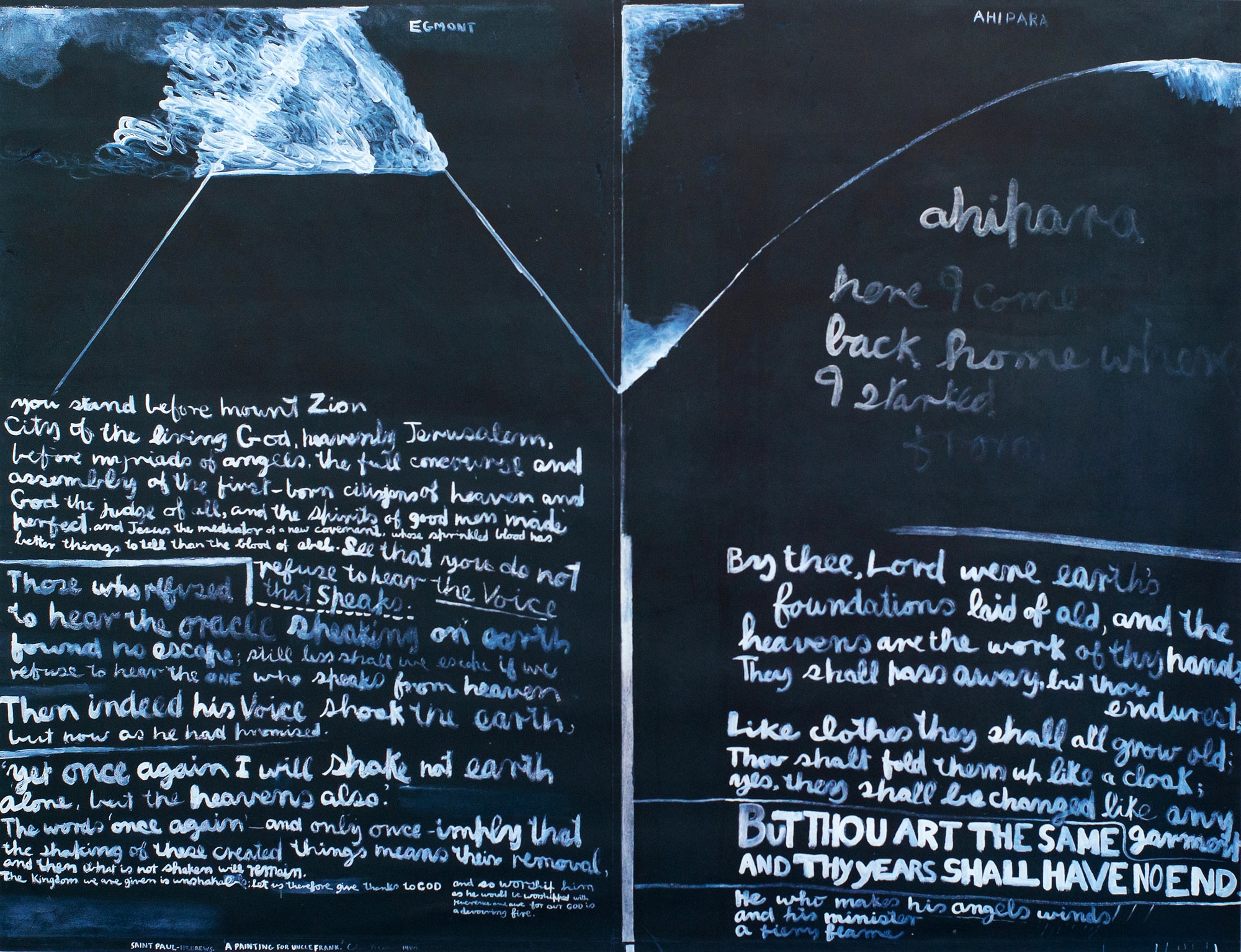Colin McCahon | A Painting for Uncle Frank (1980) | MutualArt