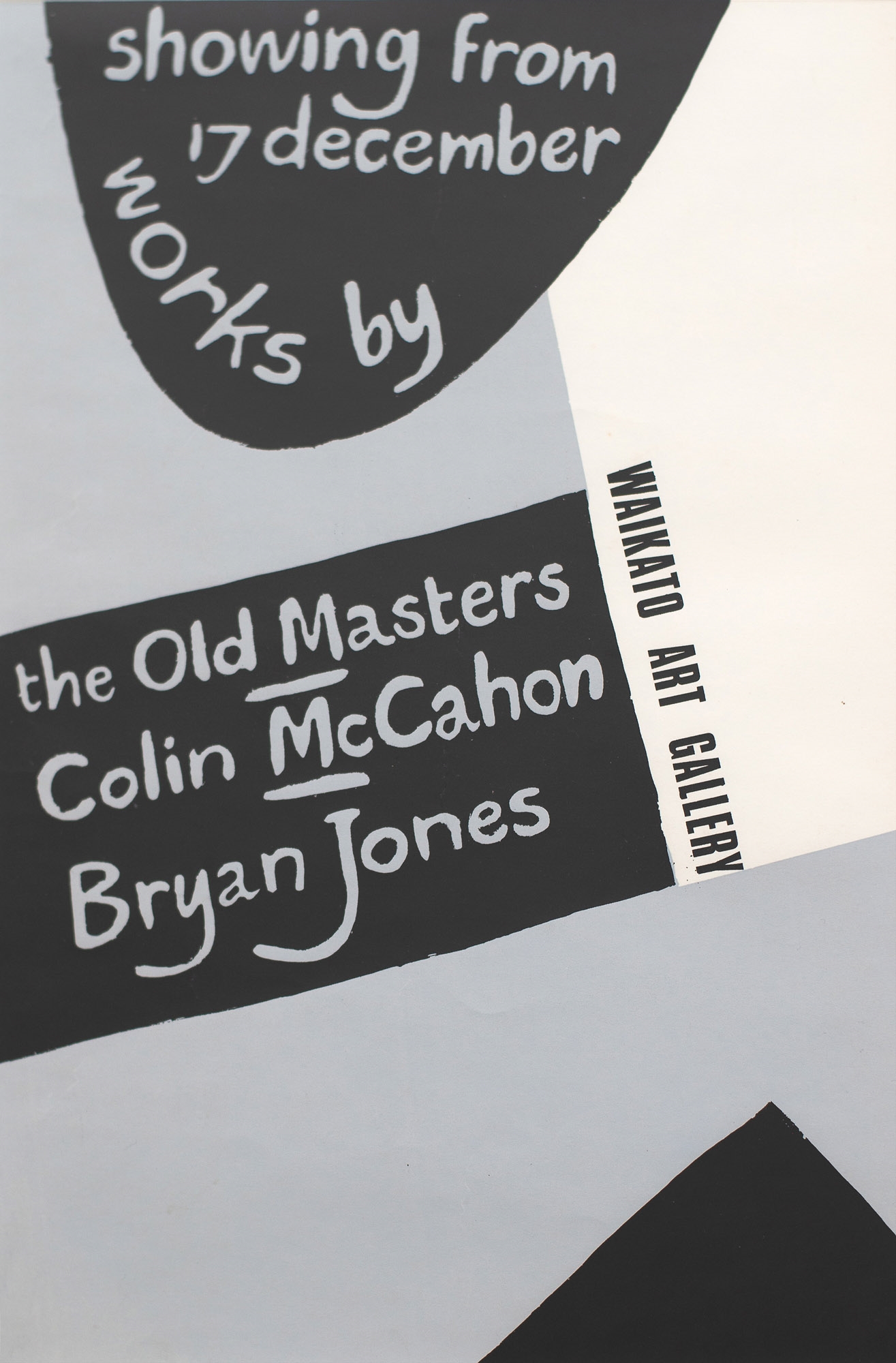 Colin McCahon | Waikato Art Gallery Exhibition Poster | MutualArt