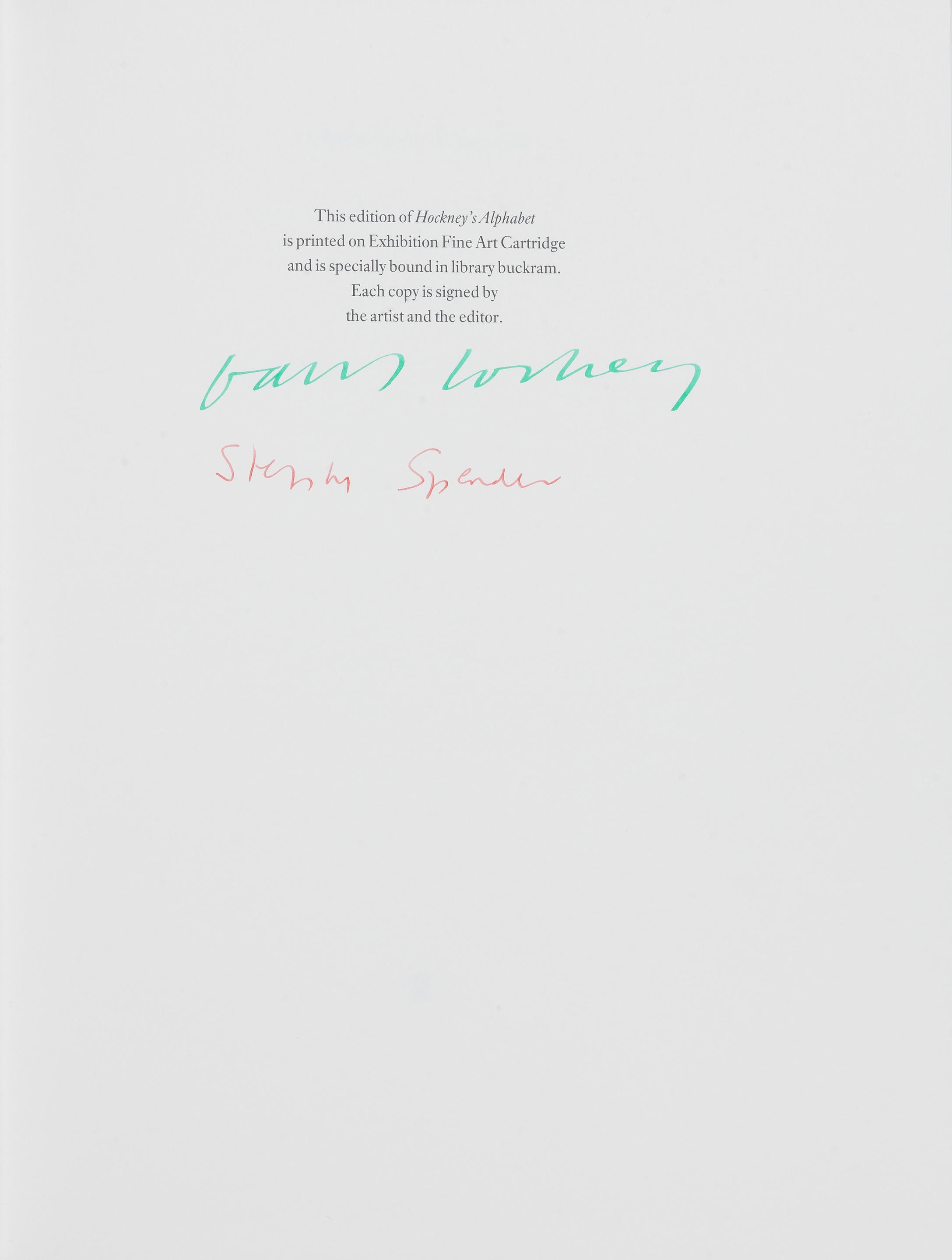 David Hockney | Hockney's Alphabet (1991) | MutualArt
