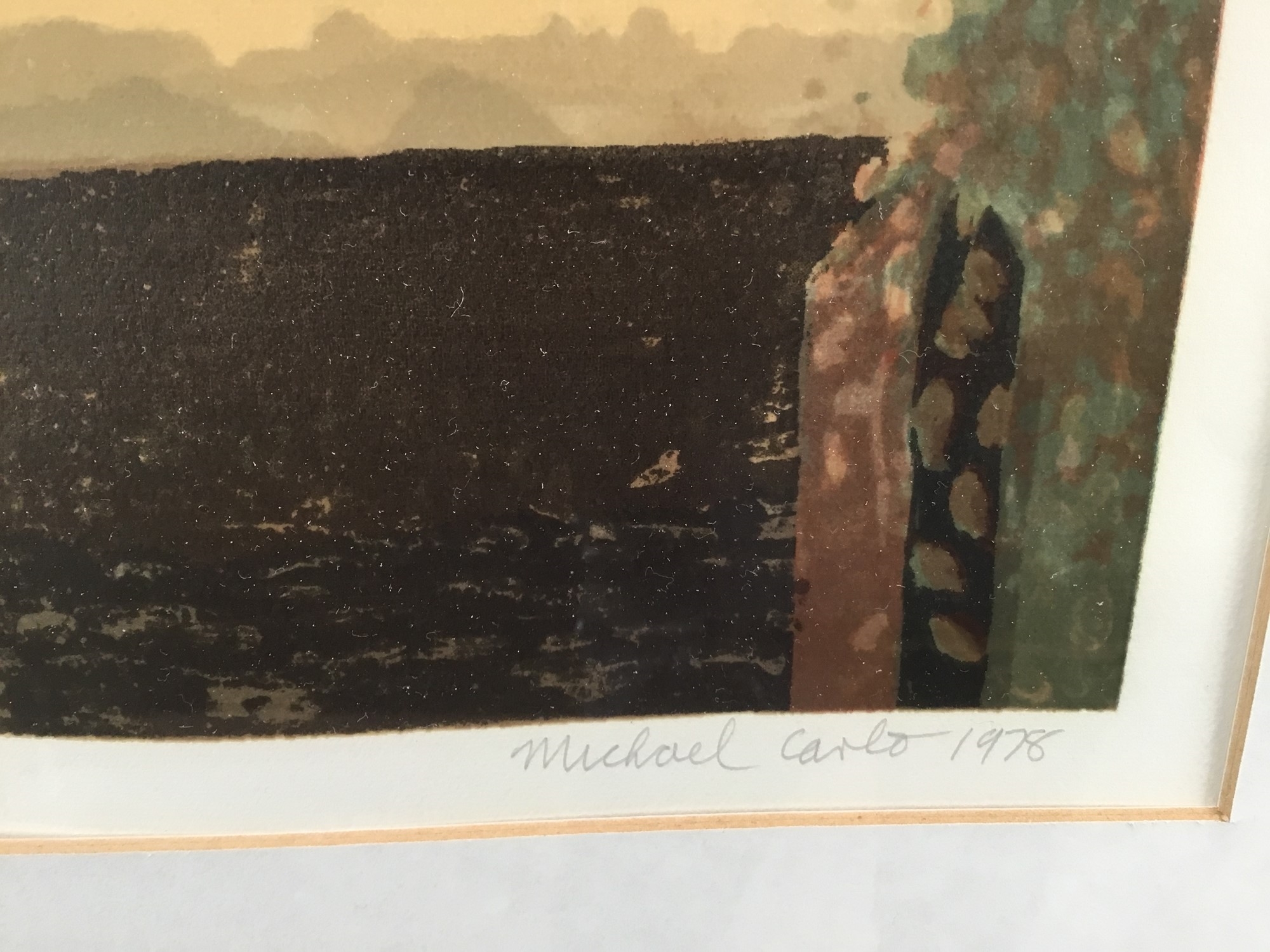 Michael Carlo | Michael Carlo signed lithograph ‘A Walk Home’, 30cm x ...