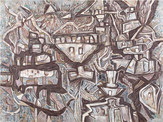 Nikos Hadjikyriakos-Ghika | Nocturnal Houses, Athens (1967) | MutualArt