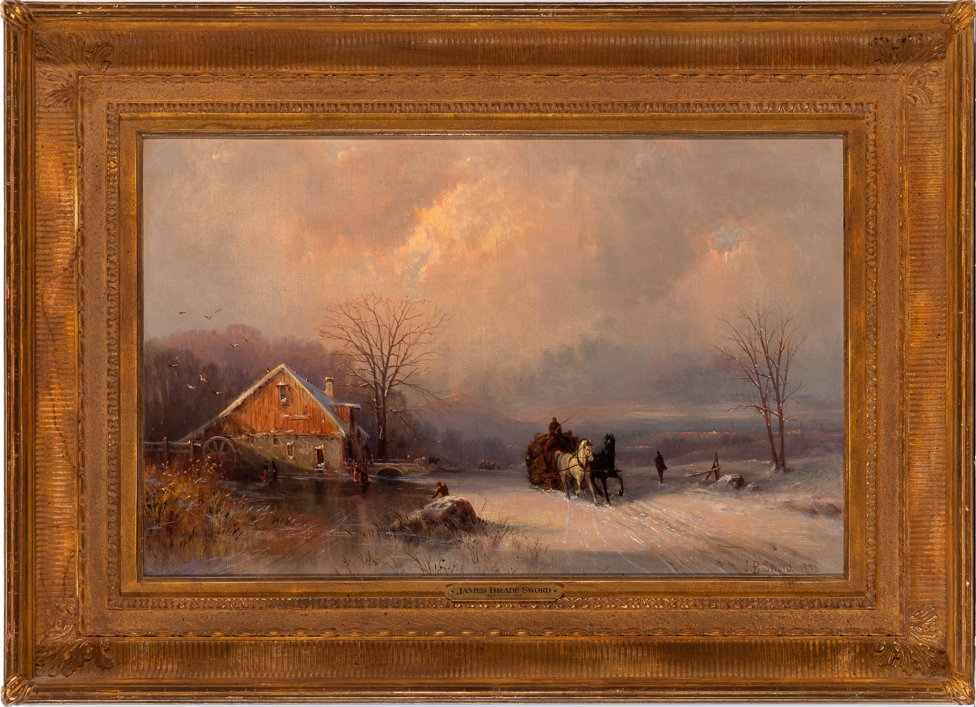 James Brade Sword | Winter Landscape (1872) | MutualArt