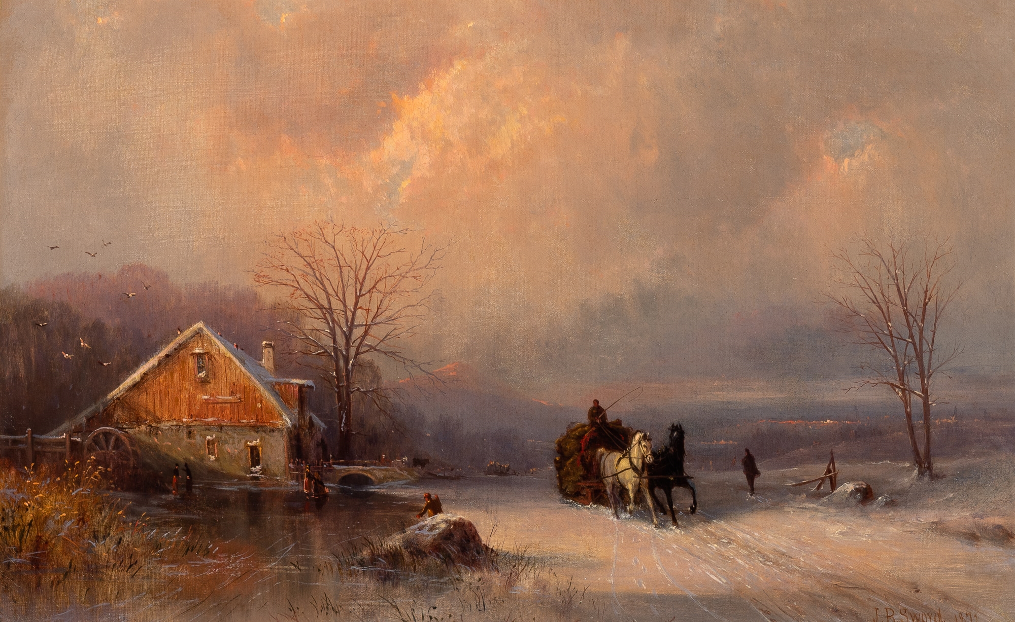 James Brade Sword | Winter Landscape (1872) | MutualArt