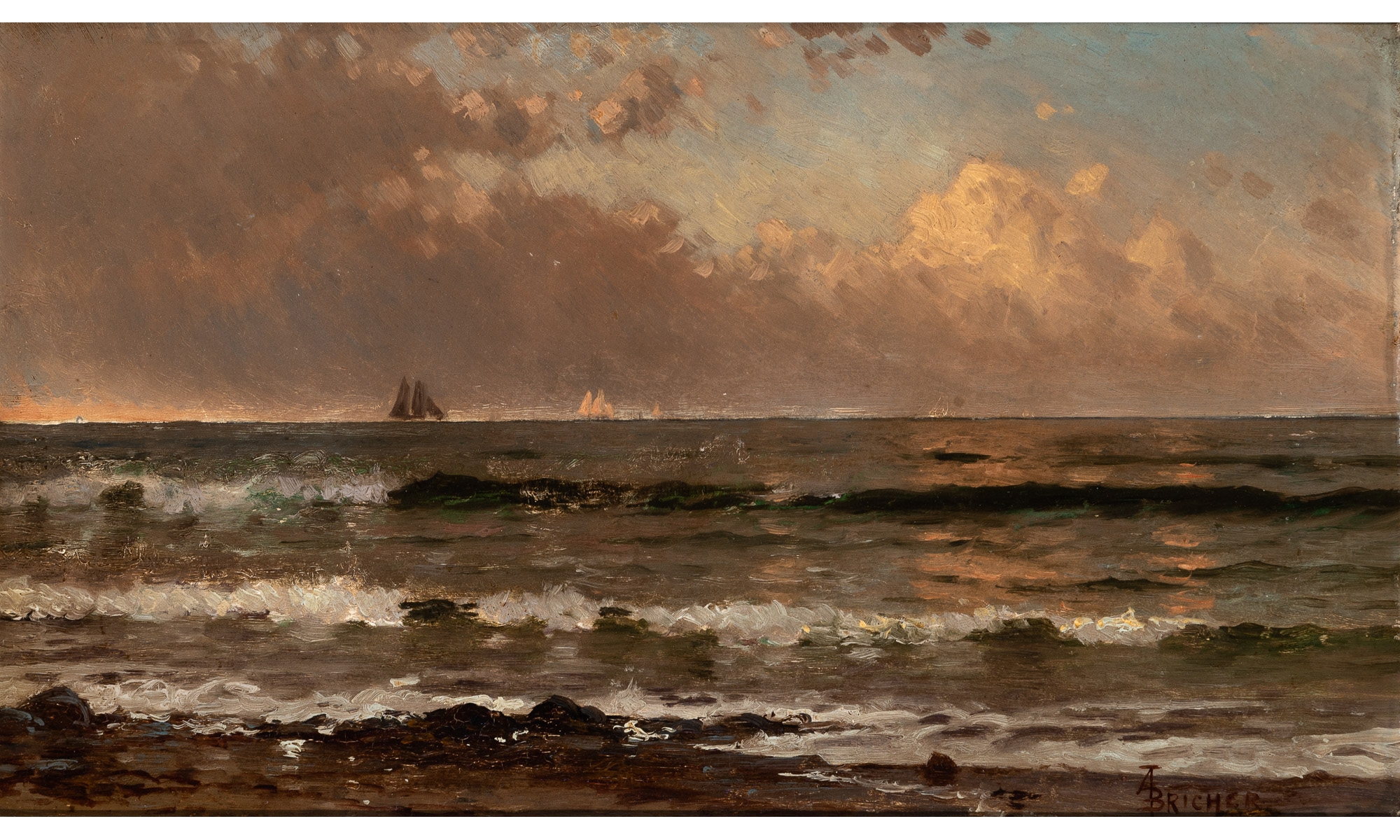 Alfred Thompson Bricher | Tide Coming In, Manomet | MutualArt
