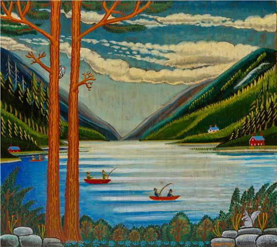 Jack Savitsky | Bass Fishing Delaware River at (1925) | MutualArt
