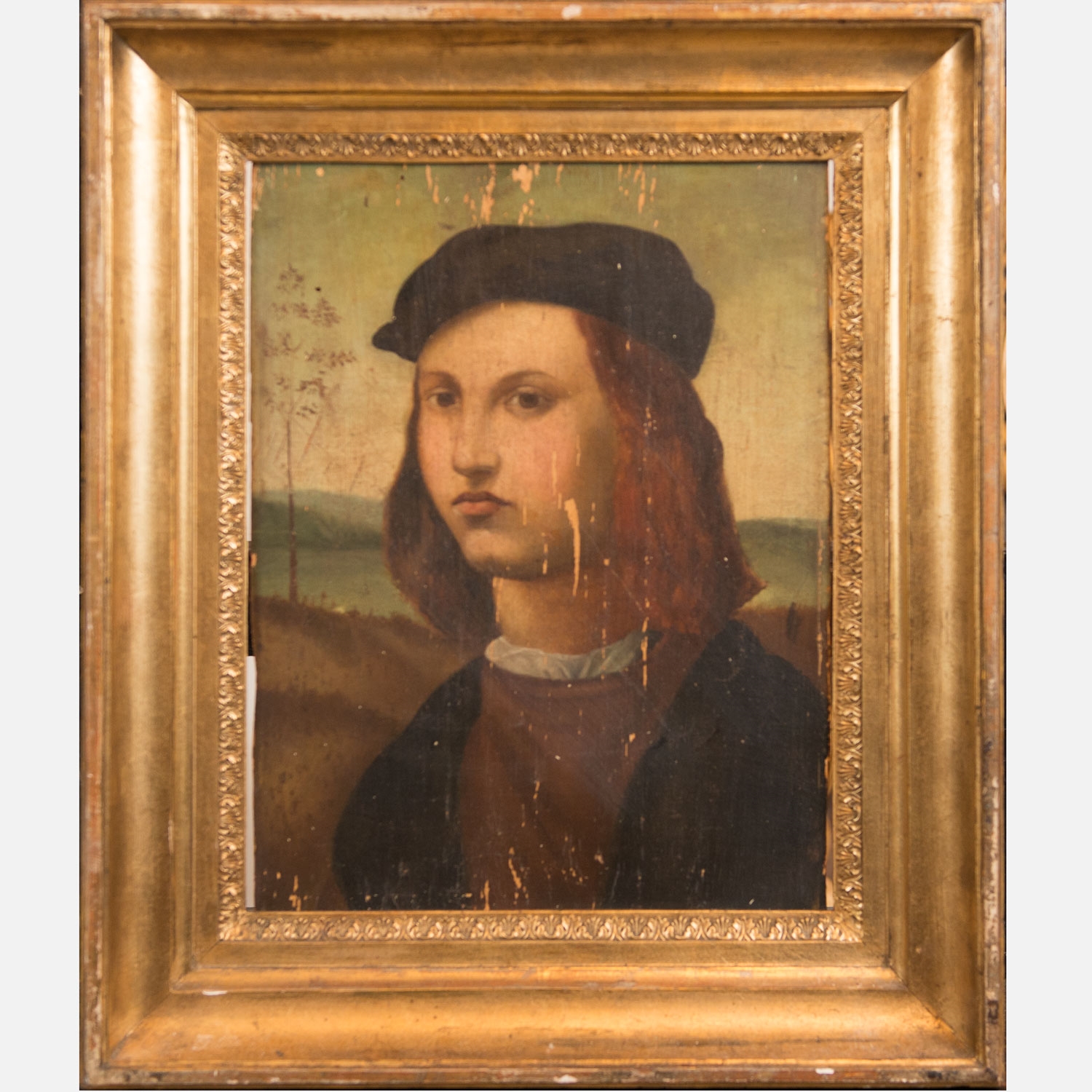 Ridolfo Ghirlandaio | Portrait of a young man in landscape | MutualArt