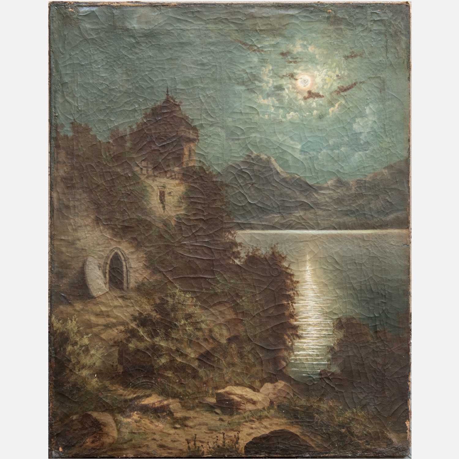 Adolf Chwala | landscape at moonlight | MutualArt
