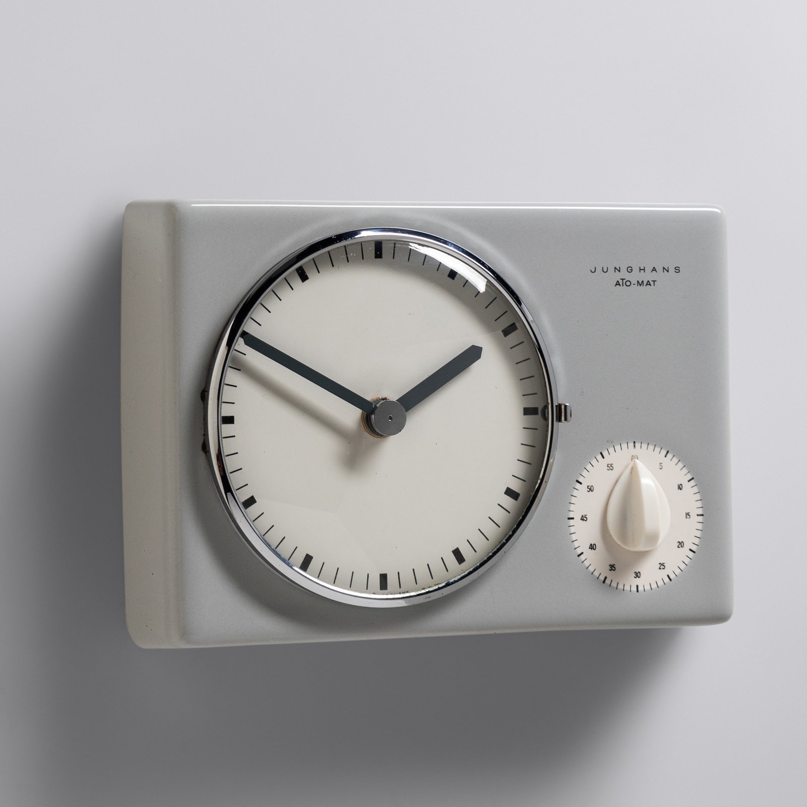 Max Bill | 'Ato-Mat' Wall Clock and Timer Junghans | MutualArt