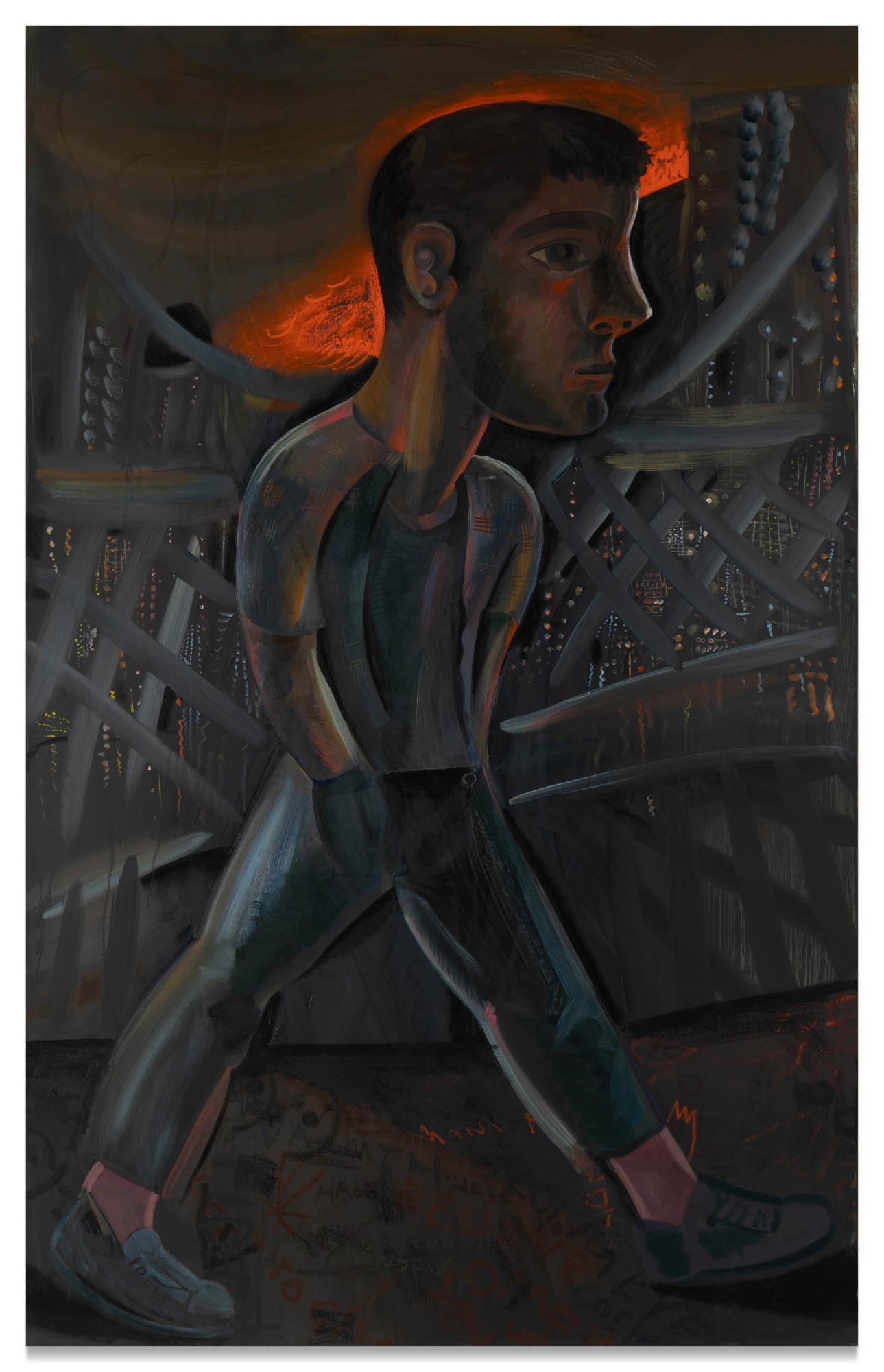 Louis Fratino | The Williamsburg Bridge (2019) | MutualArt