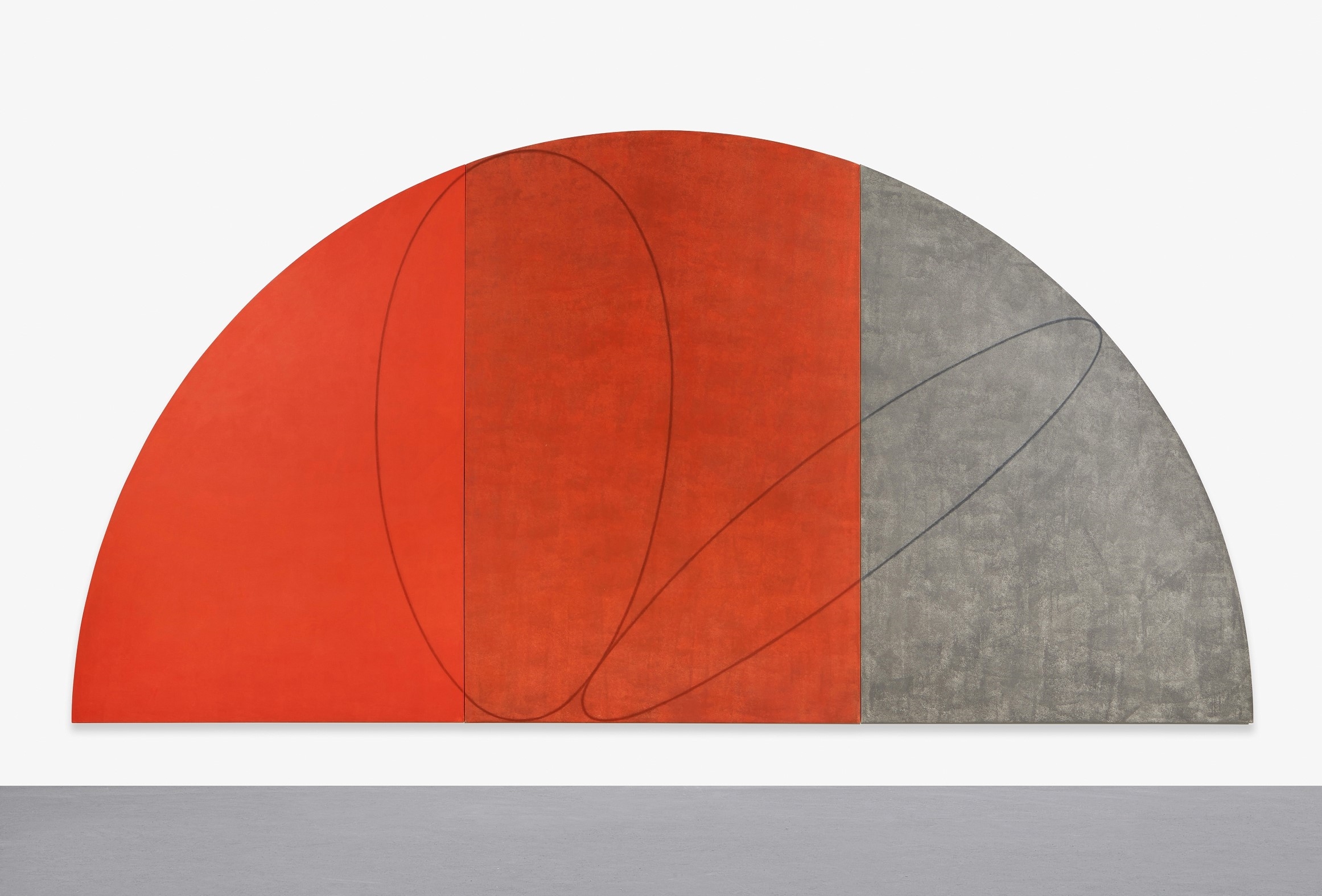 Robert Mangold | Curved Plane / Figure VII (1995) | MutualArt