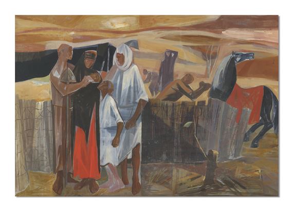 Mahmoud Sabri | Rural family (1960) | MutualArt