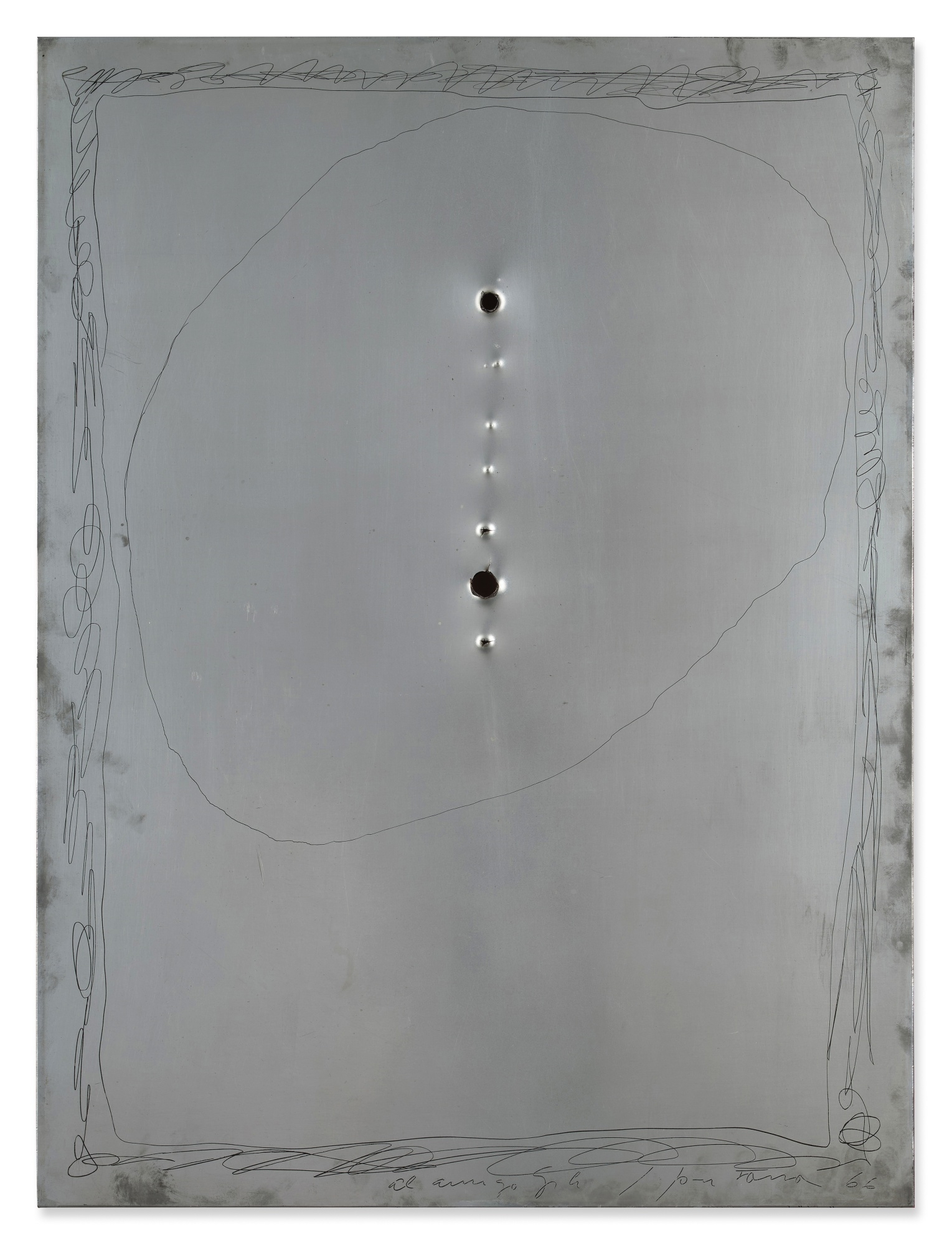 Lucio Fontana | Matrice di Incisione (1966) | MutualArt