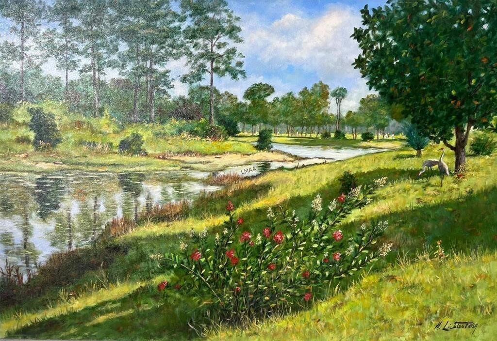 Manes Lichtenberg | MANES LICHTENBERG COUNTRY LANDSCAPE OIL ON CANVAS ...