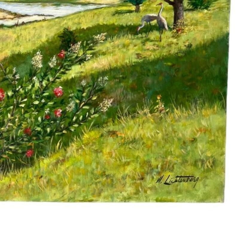 Manes Lichtenberg | MANES LICHTENBERG COUNTRY LANDSCAPE OIL ON CANVAS ...