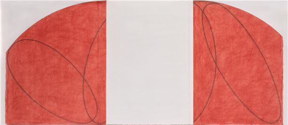 Robert Mangold | Red/White Zone drawing (1996) | MutualArt