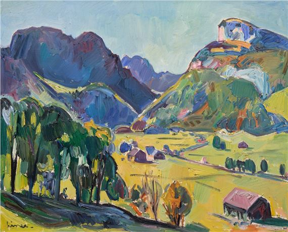 Carl Walter Liner | Schwendetal mit Alpstein (Ebenalp) (1969) | MutualArt