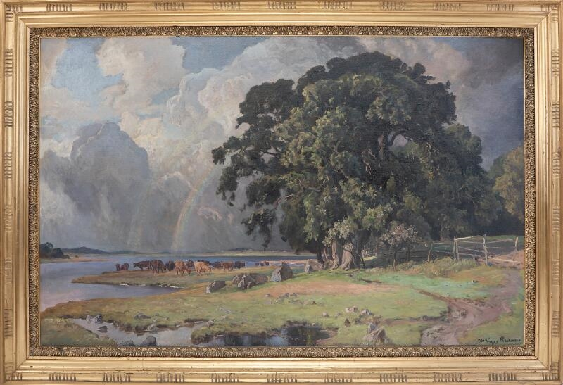 Viggo Christian Frederik Vilhelm Pedersen | Vejrbidte Egetræer i ...