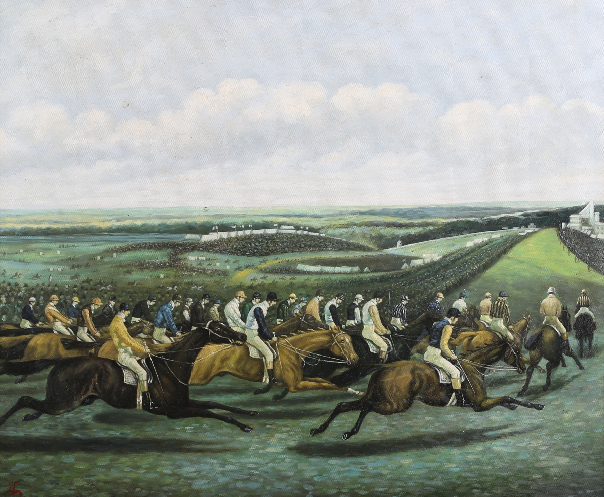 Samuel Henry Alken | Rounding Tattenham Corner | MutualArt
