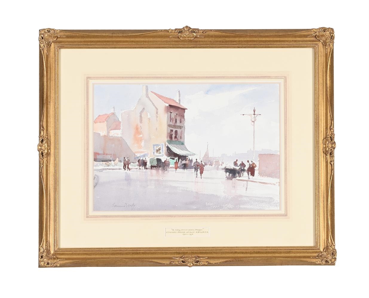 Edward Brian Seago | RAINY STREET SCENE, DIEPPE | MutualArt