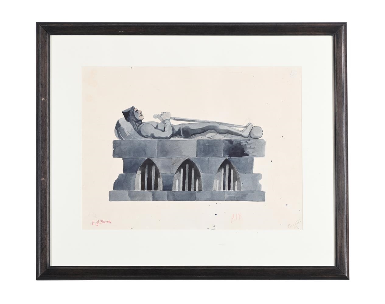 Edward Burra | SKETCH FOR A KNIGHT'S TOMB, 'DON QUIXOTE' | MutualArt