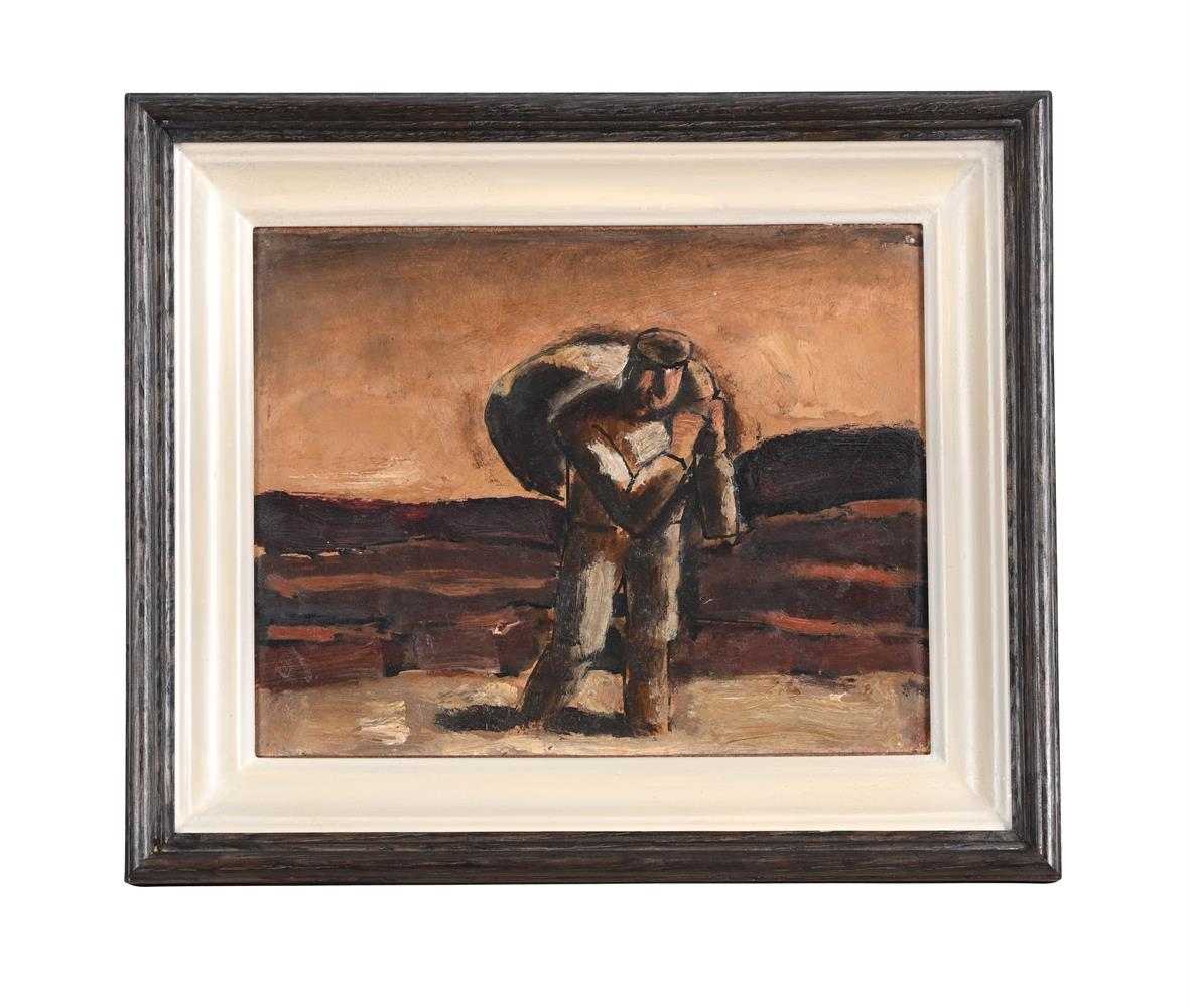 Josef Herman | PEASANT CARRYING A SACK | MutualArt