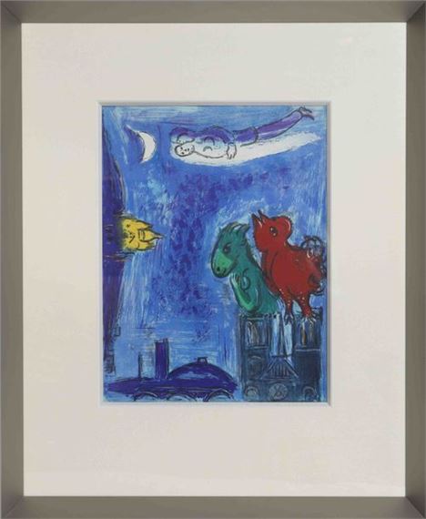 Marc Chagall | The Monsters of Notre Dame (1954) | MutualArt