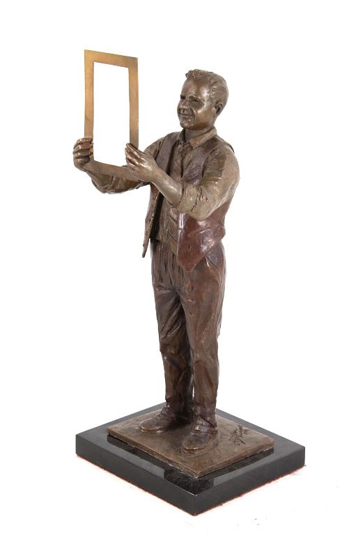Jim Rennert | Jim Rennert (b. 1958) Artist Self Portrait Bronze (Circa ...