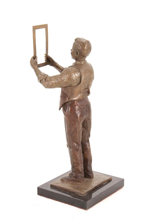 Jim Rennert | Jim Rennert (b. 1958) Artist Self Portrait Bronze (Circa ...