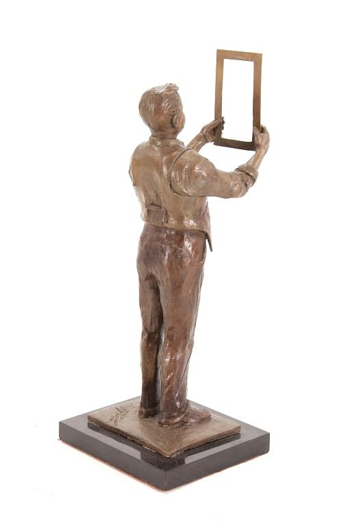 Jim Rennert | Jim Rennert (b. 1958) Artist Self Portrait Bronze (Circa ...