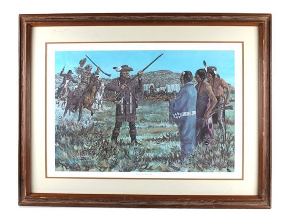 Jack Hines | Evening Encounter at Independence Rock (1971) | MutualArt