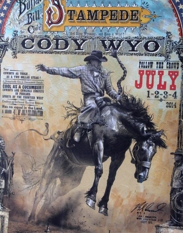 Bob Coronato | Buffalo Bill Cody Wyoming Stampede Poster (19th Century ...