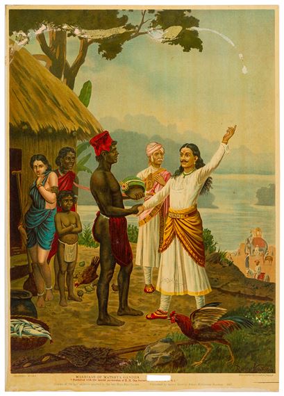 Raja Ravi Varma | Marriage of Matsyagandha | MutualArt