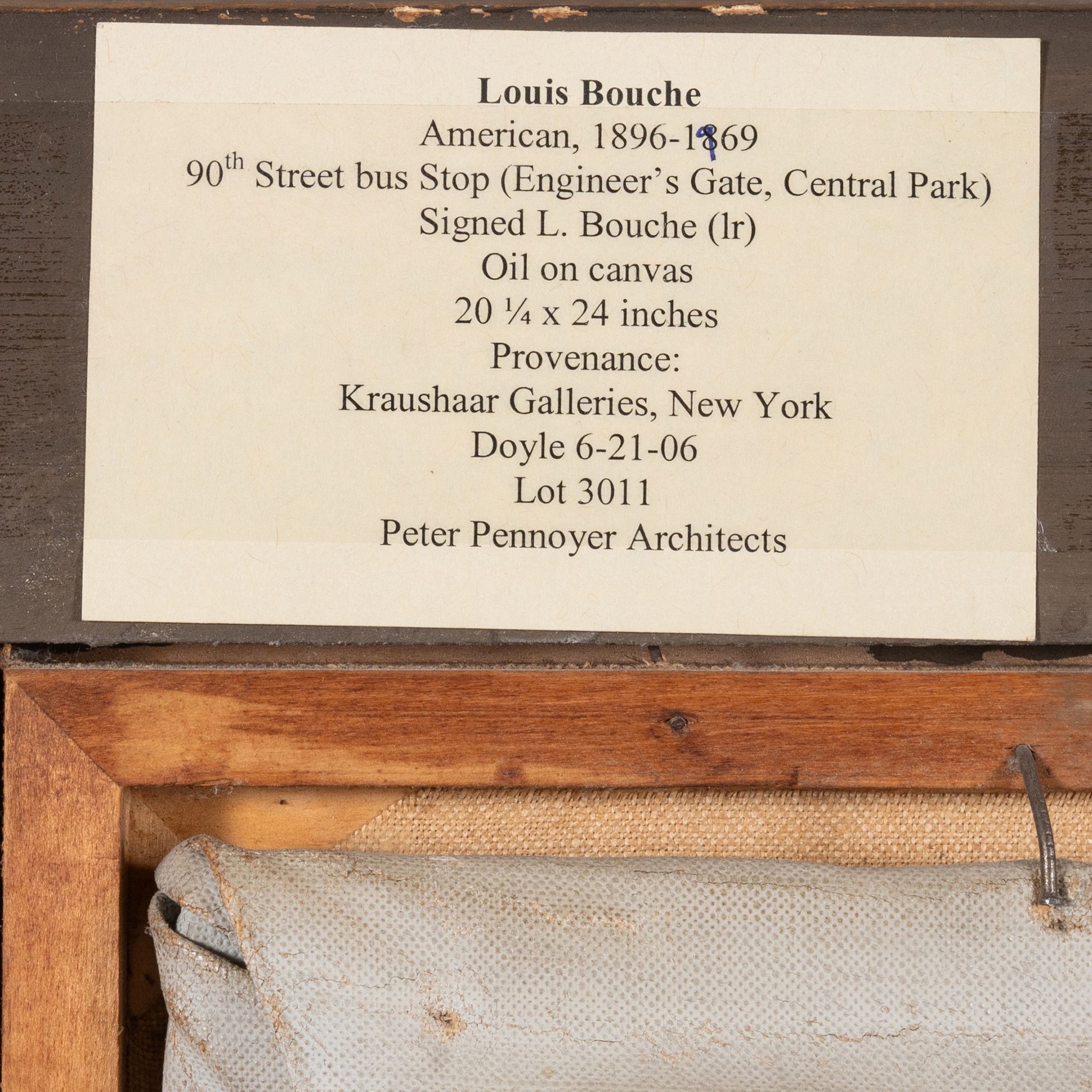 Louis George Bouché | 90th Street Bus Stop (Engineer's Gate, Central ...