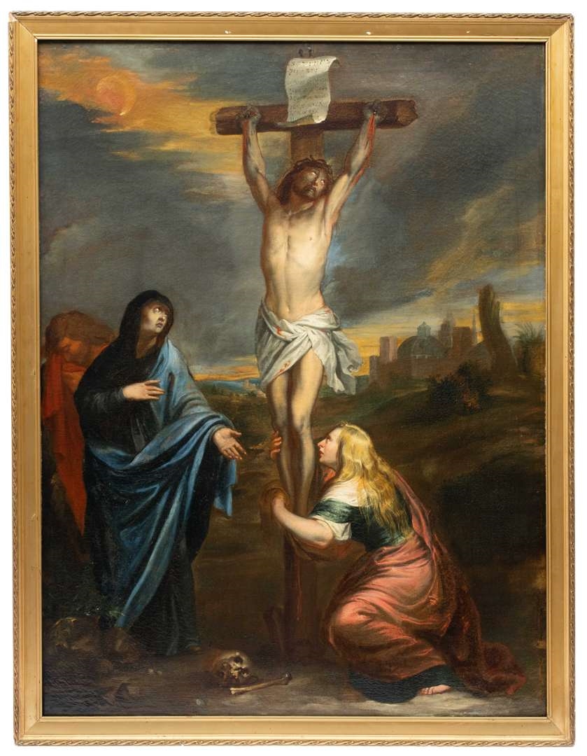 Dutch School, 18th Century | De kruisiging met Maria, Maria Magdalena ...