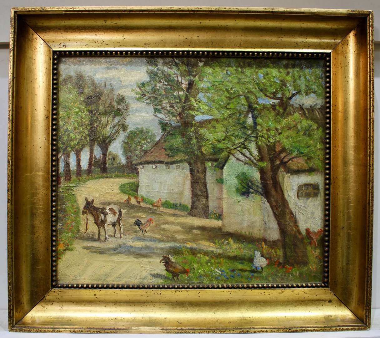 Dutch School, 20th Century | Landweg met ezel | MutualArt