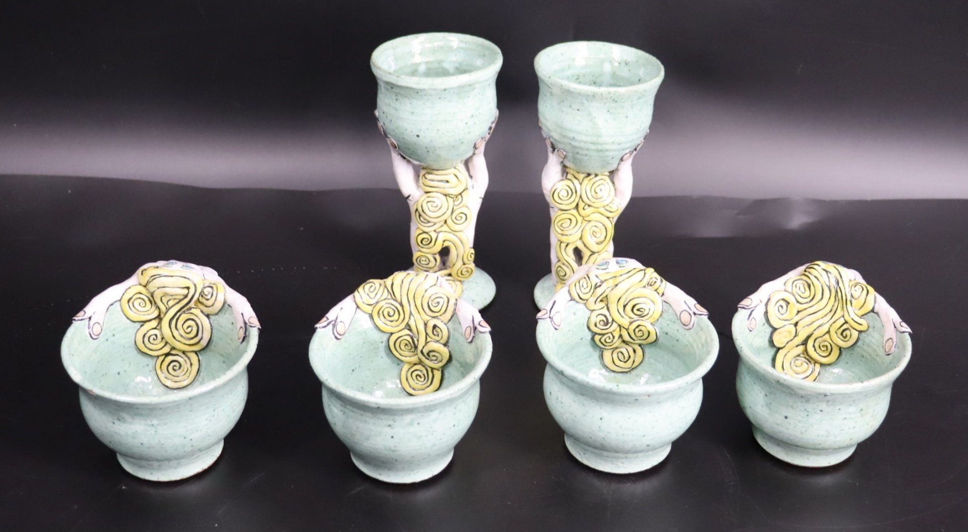 Jane Peiser | 6 Glazed ceramic vessels (1932) | MutualArt