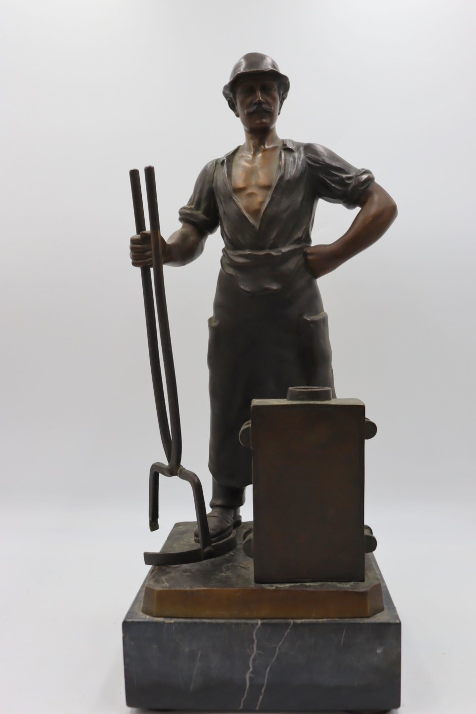 Hans Rieder | 2 well executed industrial style bronzes in nice original ...