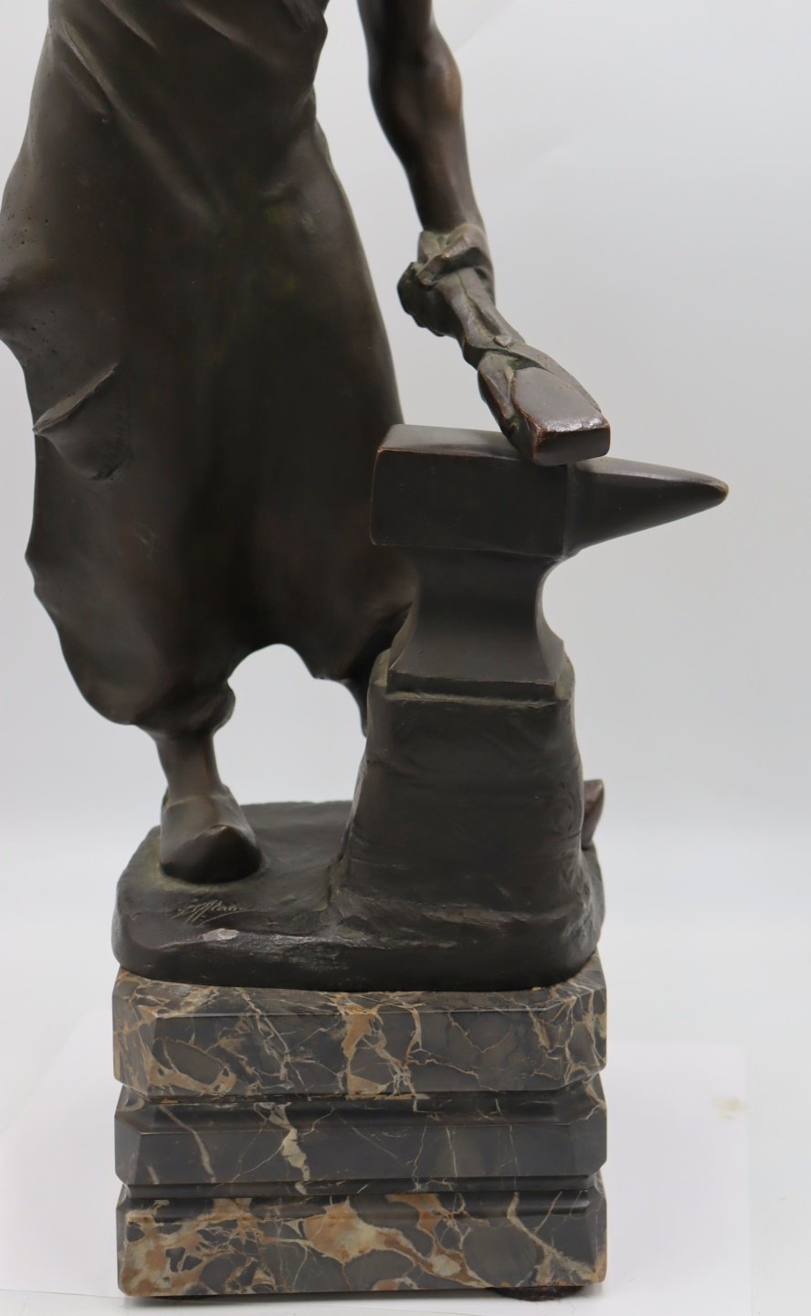 Hans Rieder | 2 well executed industrial style bronzes in nice original ...