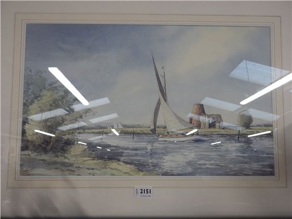 Graham Howlett | Passing St Benets Abbey river base | MutualArt