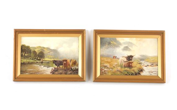 Sidney Pike | A PAIR OF EARLY 20TH CENTURY MINIATURE OIL ON BOARDS ...