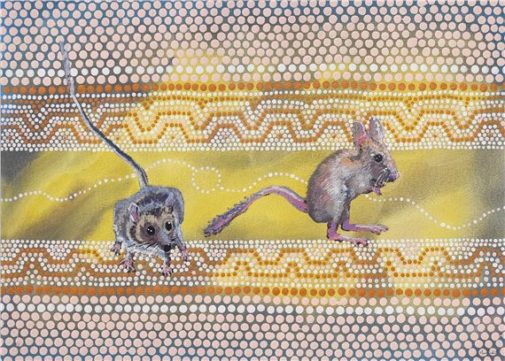 Shane Pickett | Dunnart and Dusky Hopping Mouse | MutualArt