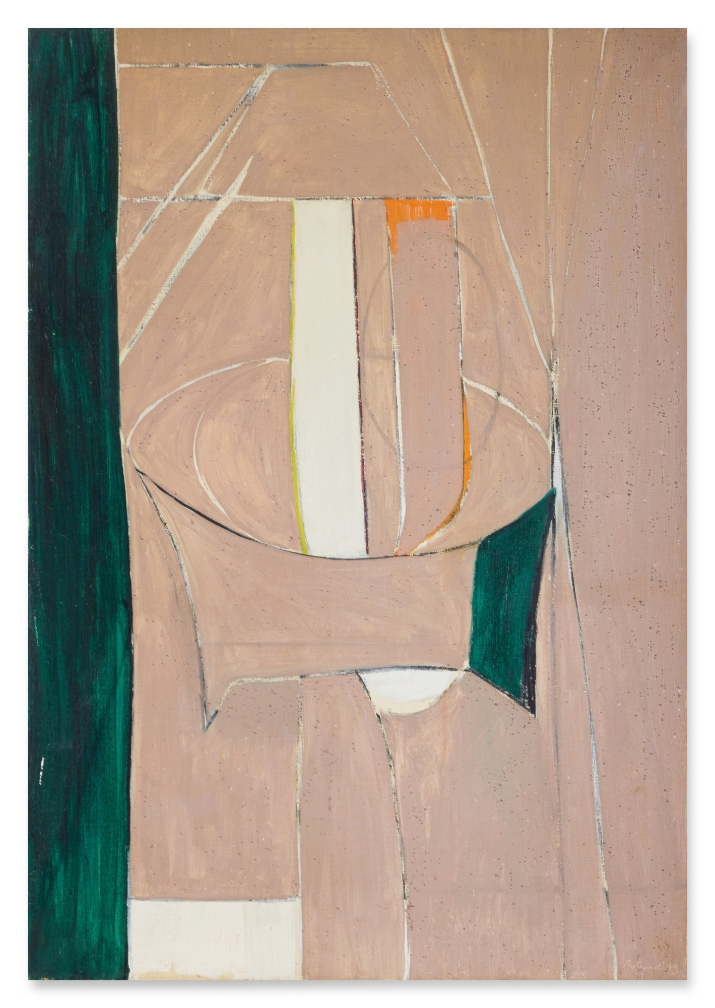 Robert Motherwell | Figure in Pink and Green (1944) | MutualArt