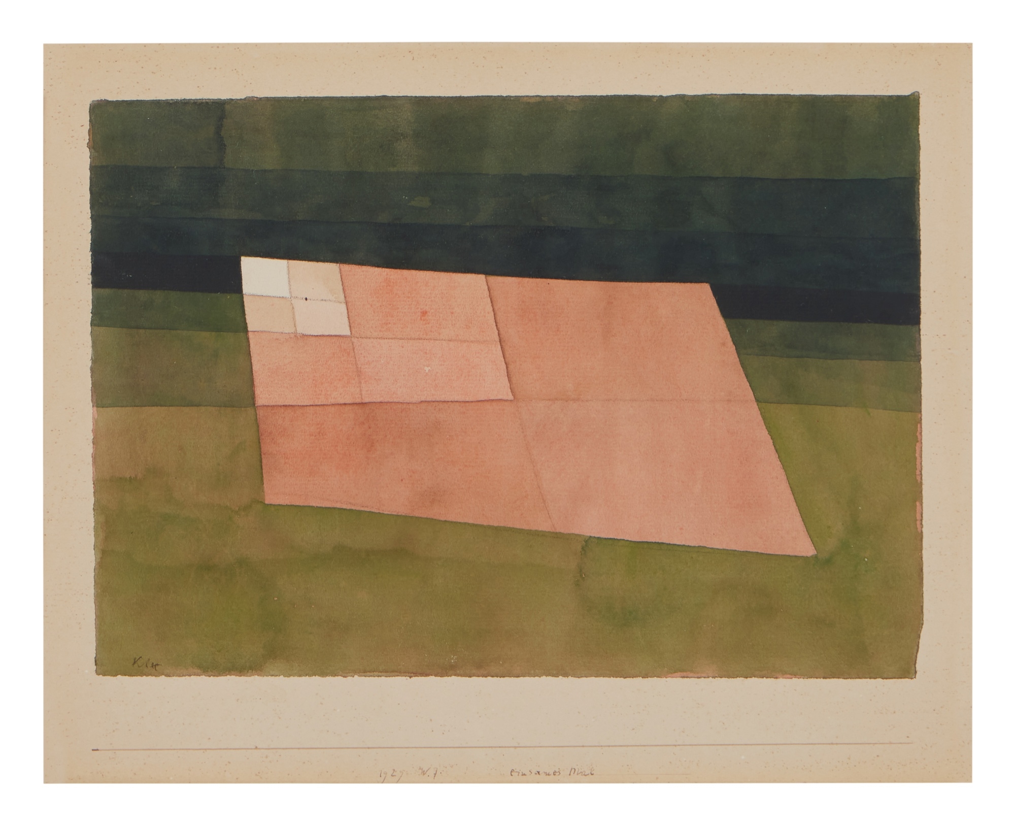 Paul Klee | Einsames Mal (Solitary Sign) (1929) | MutualArt