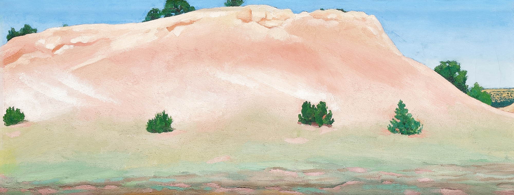 Georgia O'Keeffe | Long Pink Hill (1940) | MutualArt