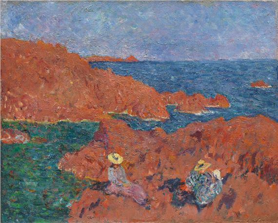 Louis Valtat | Les Rochers rouges (1900) | MutualArt