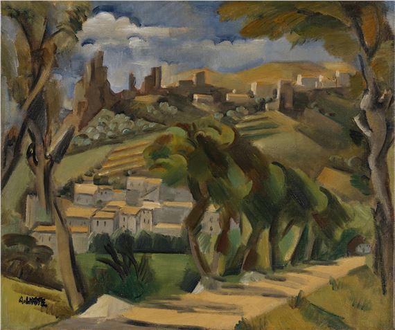 André Lhote | Rochemaure paysage (1930) | MutualArt