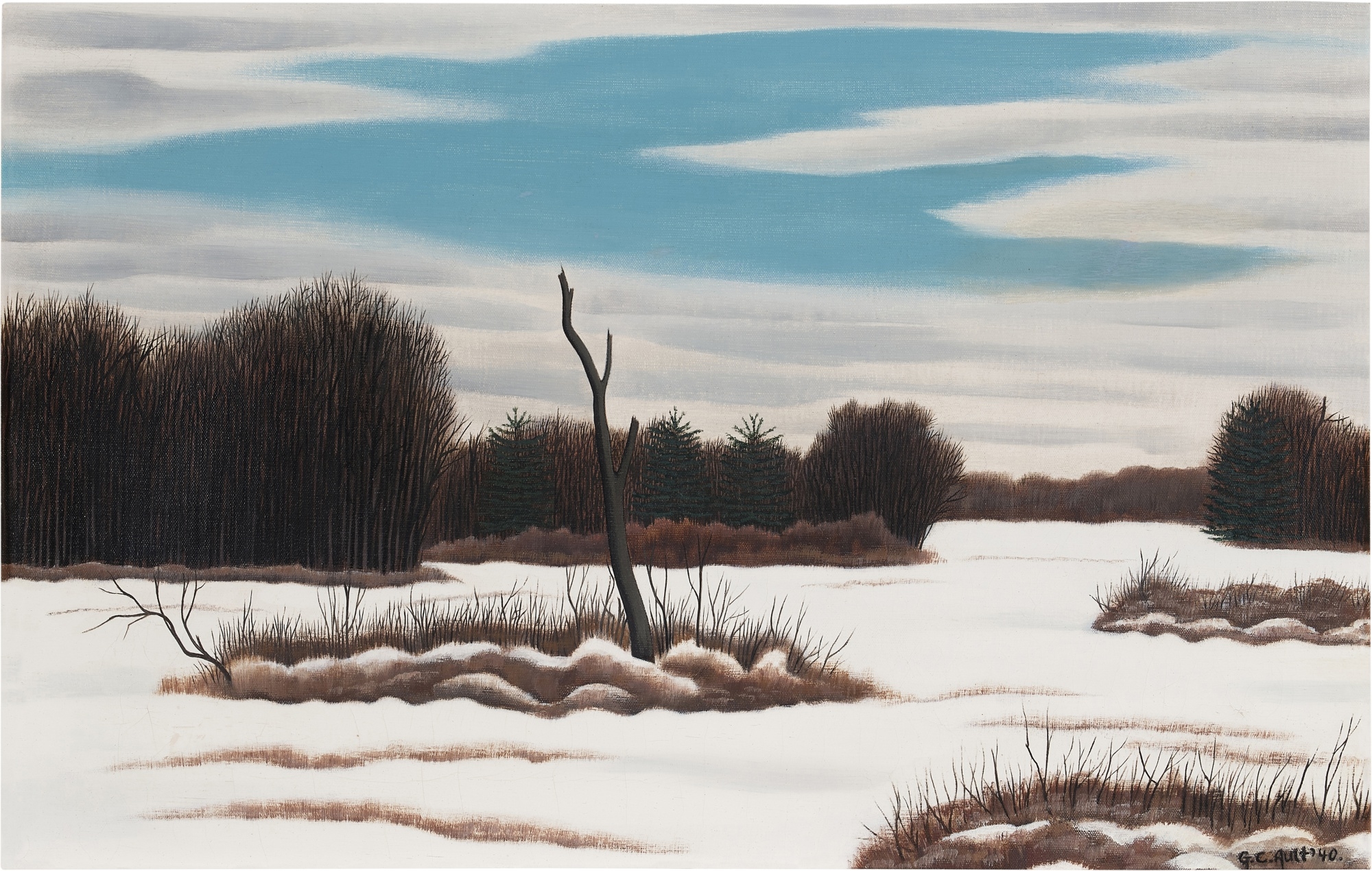 George Copeland Ault | Straw Flowers and Bittersweet | MutualArt