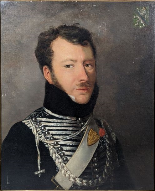 French School, 19th Century | Portrait du capitaine de cavalerie Roland ...